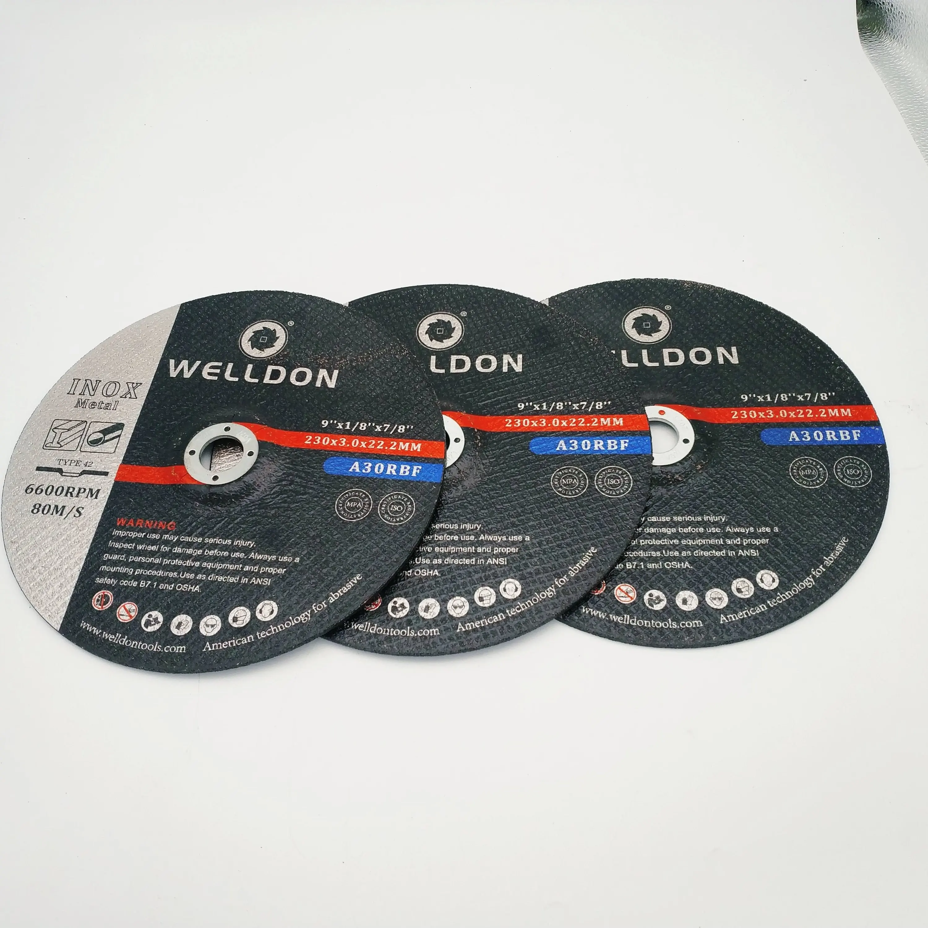 Welldon 9 Inch Cutting Disc Disks 9" 1.9 Wheel Stainless Metal 230*2 ...