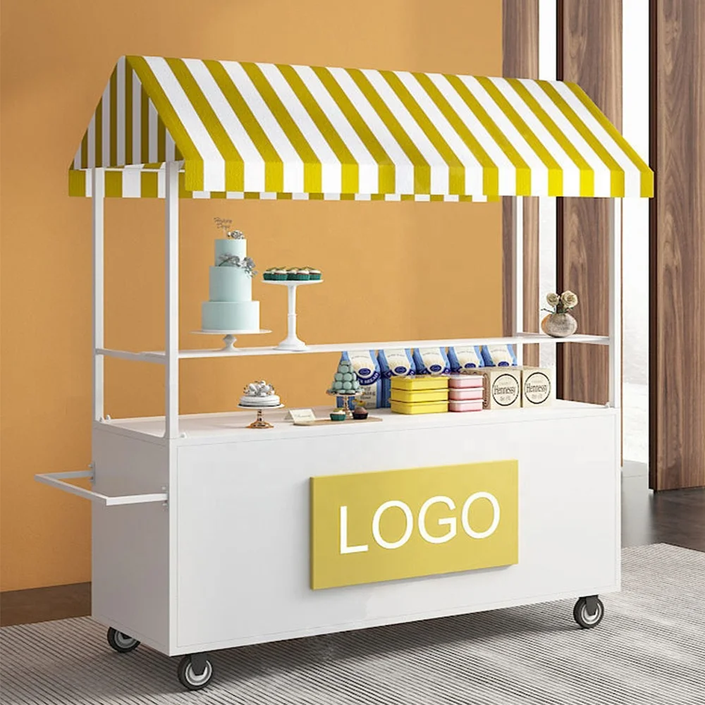 Mobile Flower Cart Candy Cart Display - Perfect for Parties