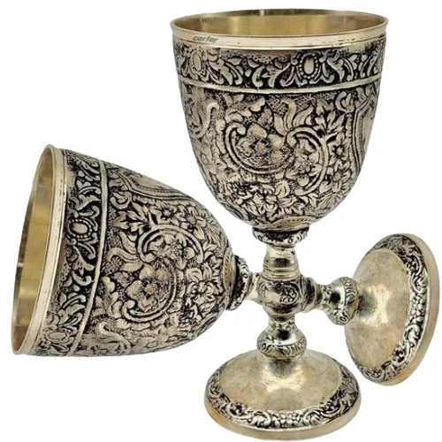 Barware Beer Goblet Glass Wholesale Manufacturer Grapes Engraved Design ...