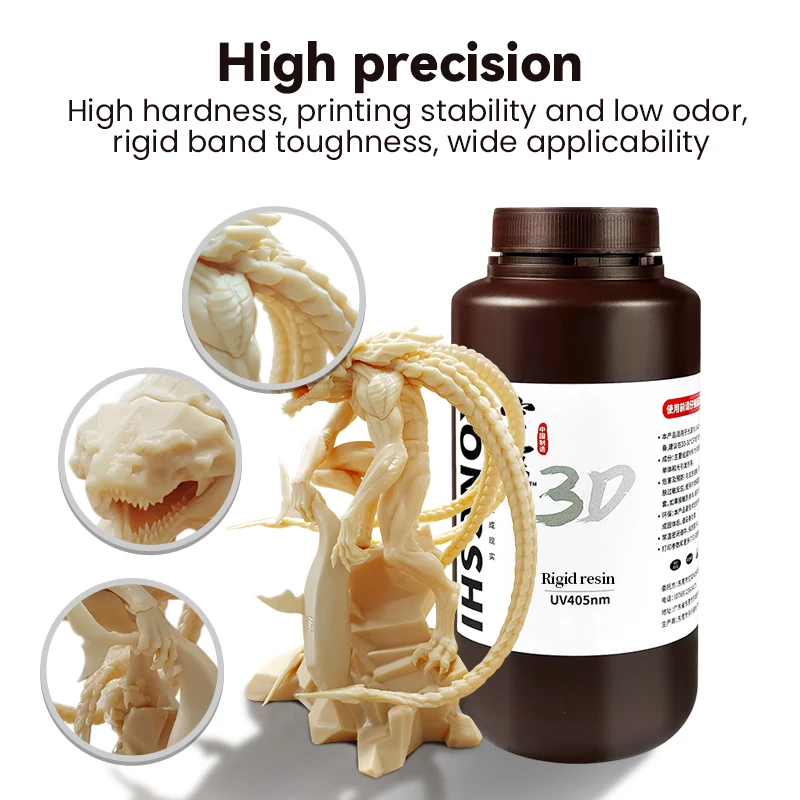 Uv Curable Liquid Casting Rigid Resin 405nm Lcd 3d Printer Resin ...