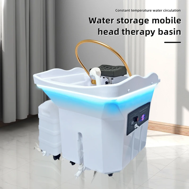 Portable Head Spa Shampoo Basin Water Circulation Salon Furniture ...
