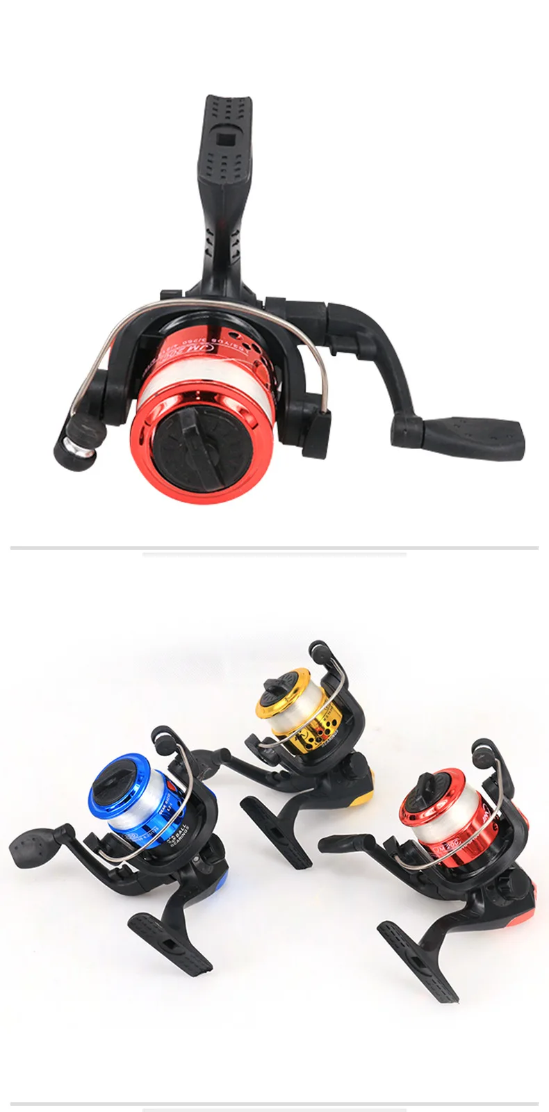Mini Spinning Plastic Fishing Reel 3BB 5.2:1 Ultra-light High-strength ...