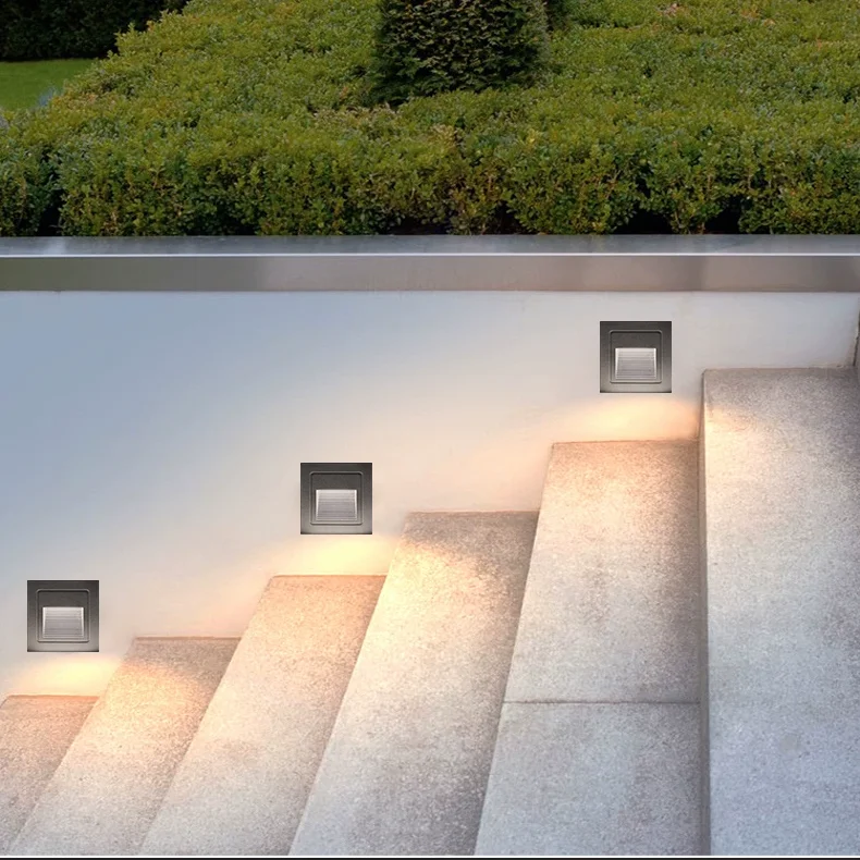 3w Indoor Led Step Light Stair Light Wall Embedded Outdoor Waterproof ...