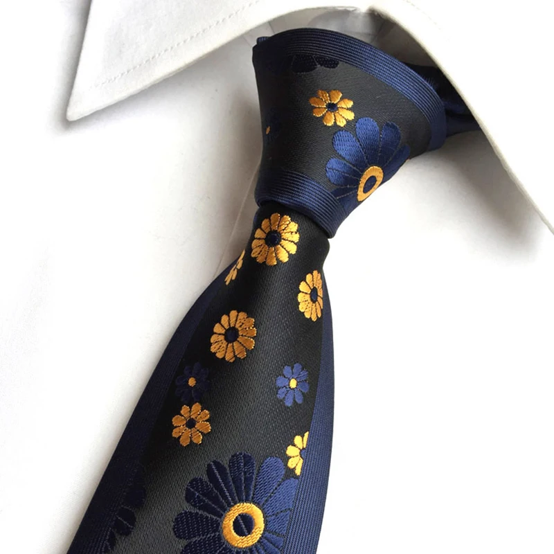 Silm 6cm Luxury Noble Line Necktie for Wedding Party Formal Fashion Men ...