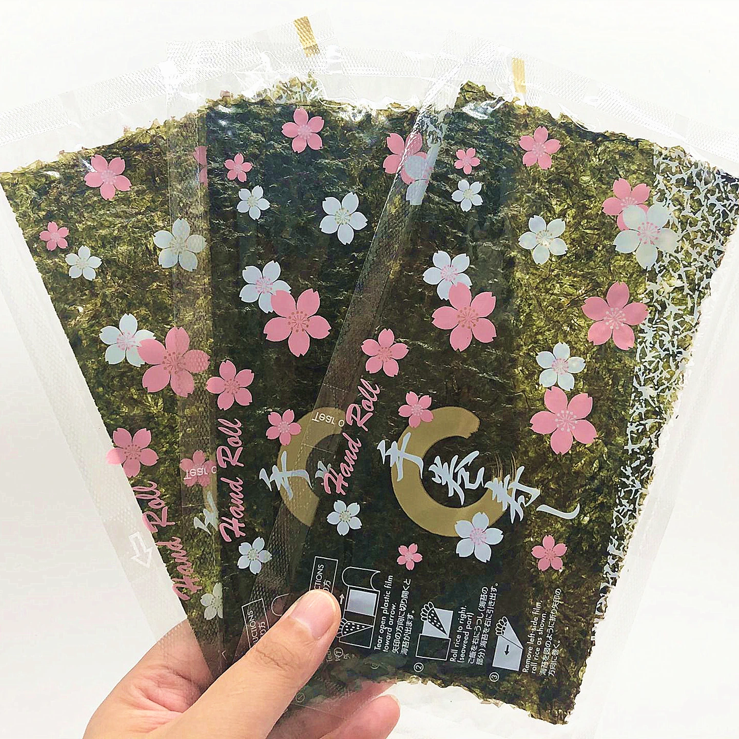Microved Single or Double Wing Temaki Sushi Nori Wrappers