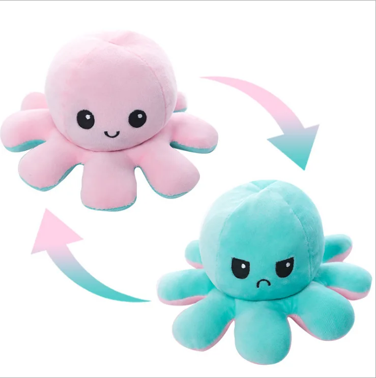 Wholesale Low Shipping Cost Reversible Octopus Plushie