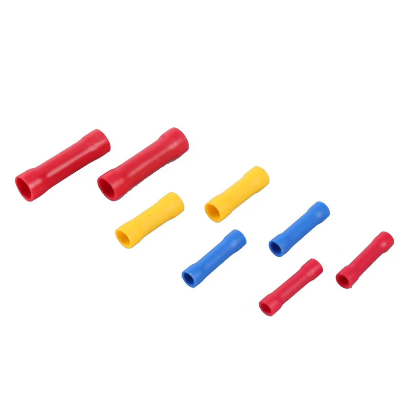 Bv Series Solder Butt Connector Insulated Medium Butt Terminal ...