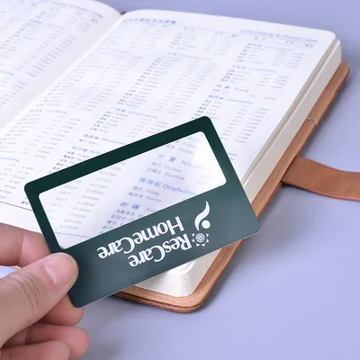 Custom Design Pvc Magnifier Business Card Magnifying Glass Business ...