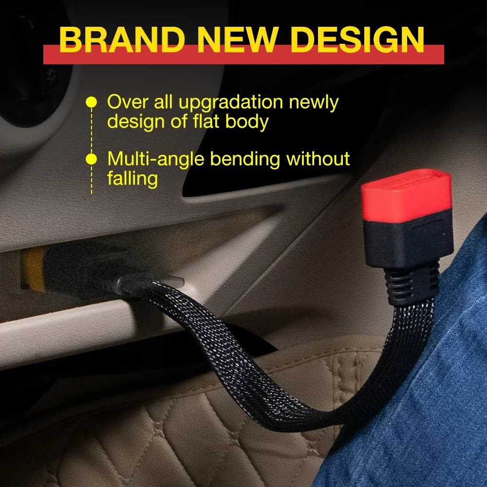 Thinkdiag Cable 16 Pin Male To Female Obd2 Extension Cable Car ...