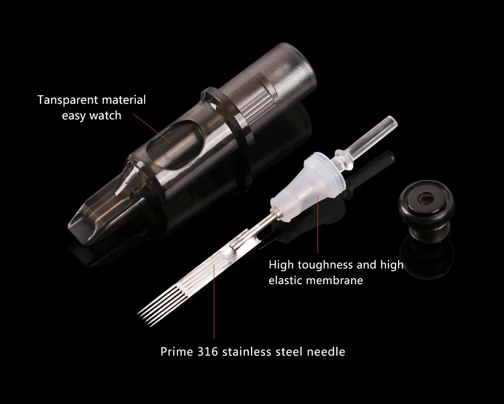 100% High Quality Membrane Tattoo Cartridges With Tattoo Needle - Buy ...