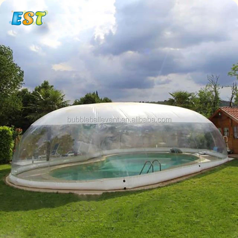 Customized Outdoor Clear Inflatable Pool Cover Inflatable Dome For ...
