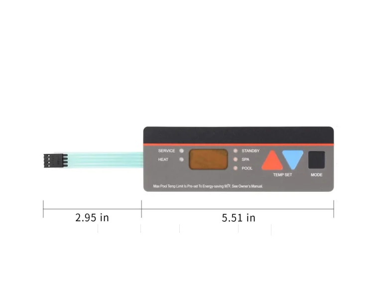 Hayward Pool Heater Replacement Control Panel Keypad