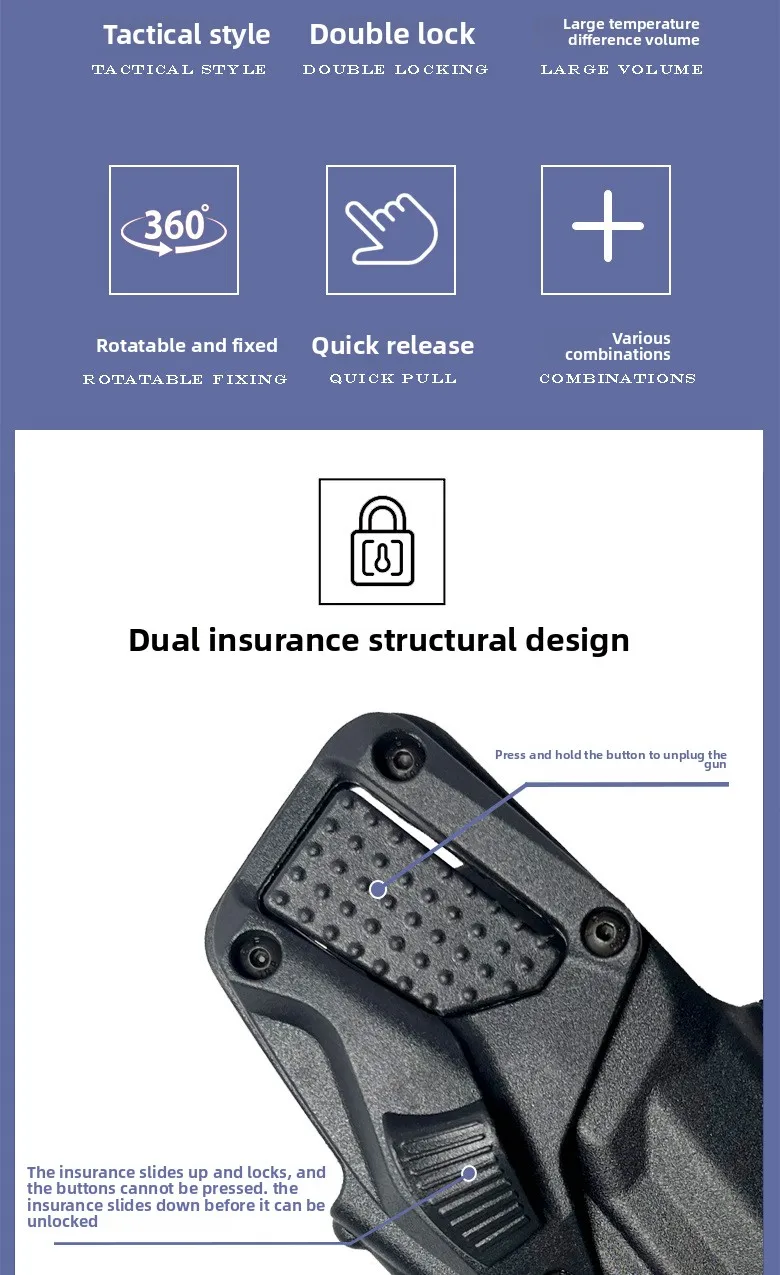 New 92G Drop Leg Holster 13-Position Nylon Quick Draw Gun Holster Universal Modified 92 Low ...