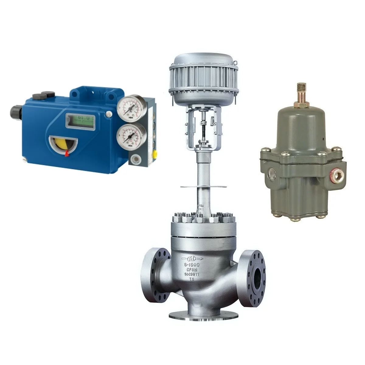 FOXBORO Pneumatic Valve Positioner SRD991 with Burkert Solenoid Valve ...