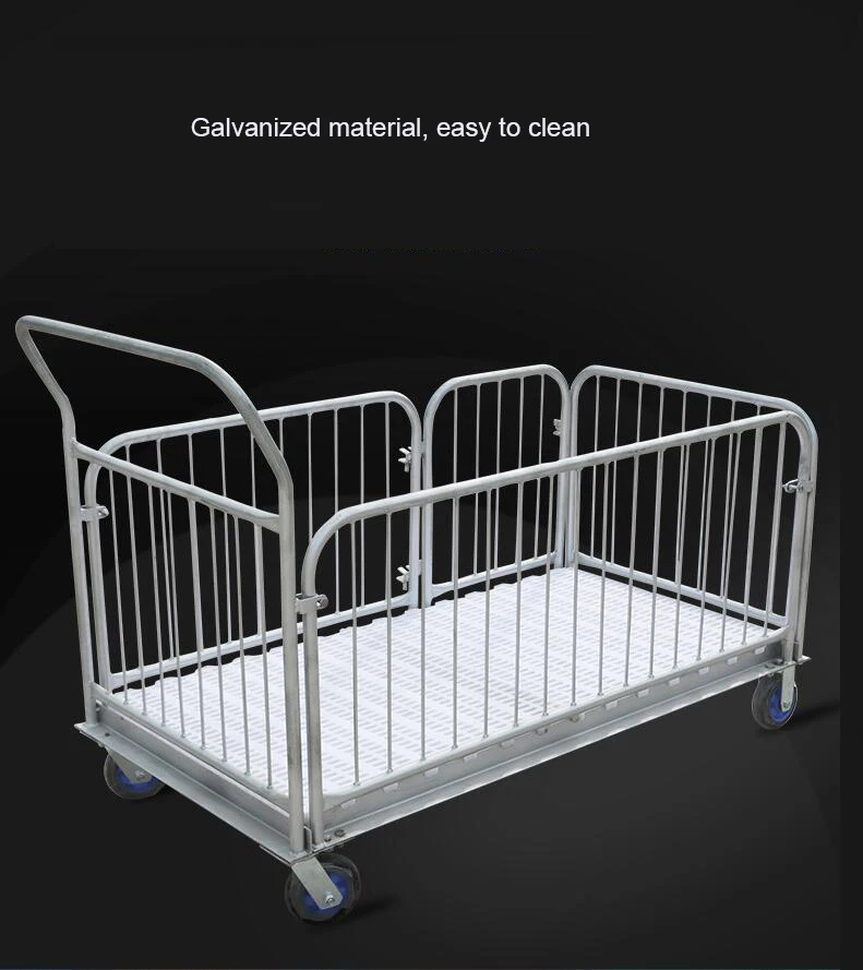 Movable Piglet Transfer Cage Cart – Durable Pig Farming Equipment for ...