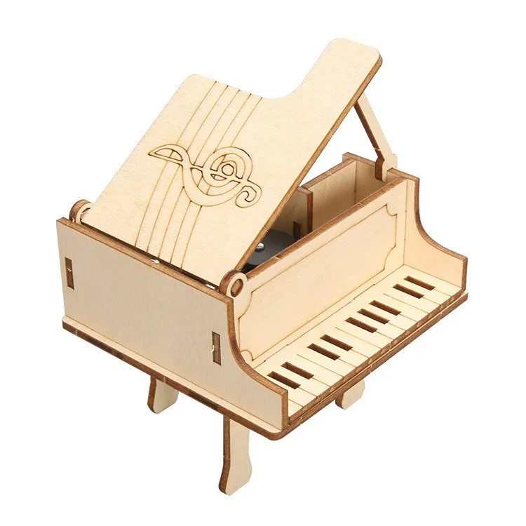 Hand-cranked Piano Music Box Octave Box Science And Technology Toys ...