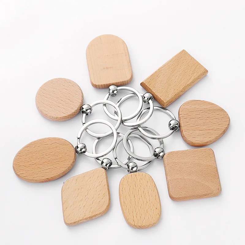 Wooden Keychain Blanks - Perfect for DIY Promotional Gifts
