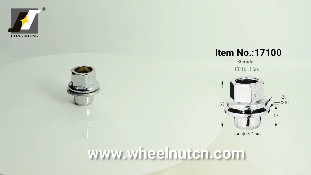 Open End Type Heat Treatment 21 Mm Hex Cold Forged Mag Lug Nut - Buy ...