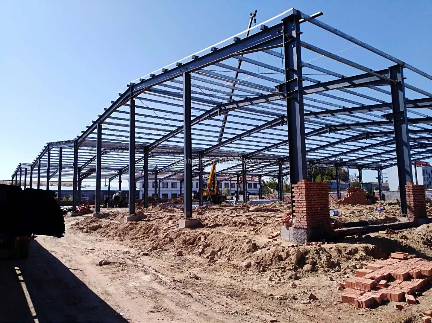 H Shape Steel Column Beam - Aluminum Finish Q235 Grade