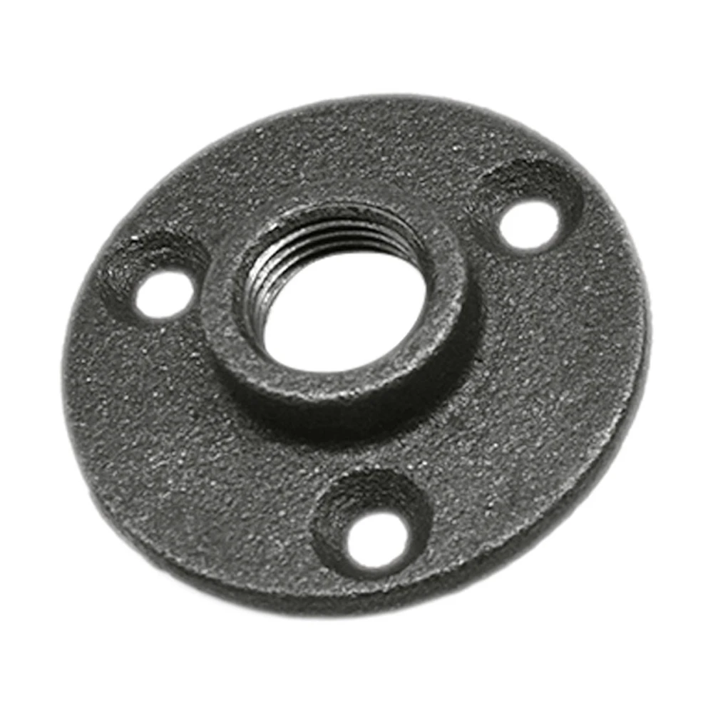 Decorative Pipe Flange Black Malleable Iron Threaded Pipe Fitting Floor ...