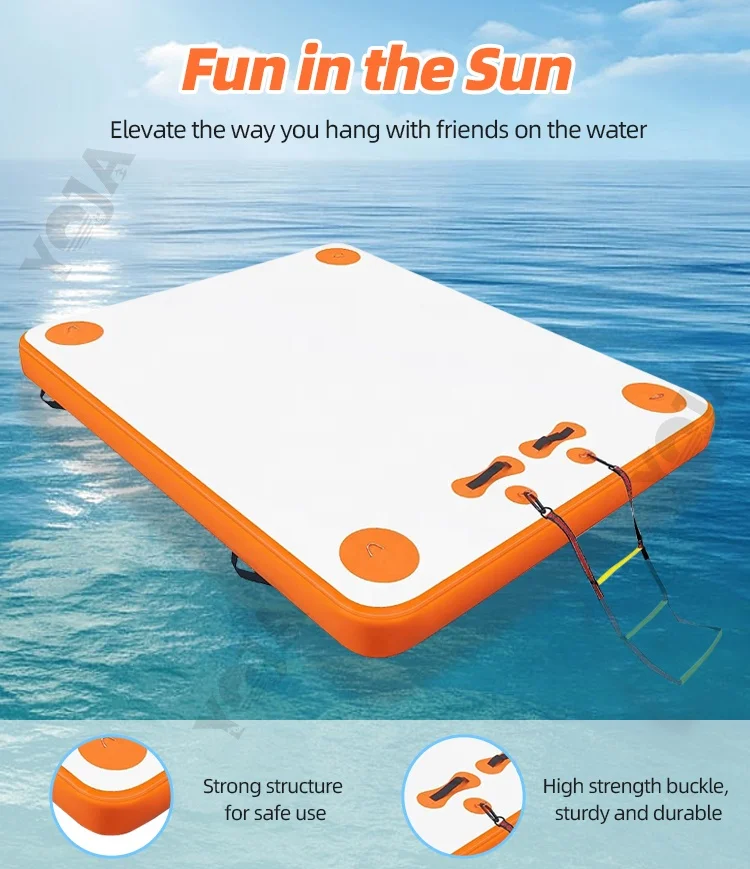Inflatable Dock Platform - Floating Raft for Fun & Safety