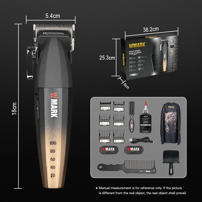 WMARK NG-2038 RTS 9000RPM Super Motor Rechargeable Hair Clippers