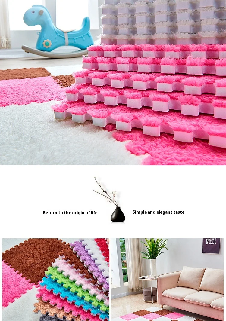 Modern Fluffy Foam Floor Mats - Tatami Style Carpets