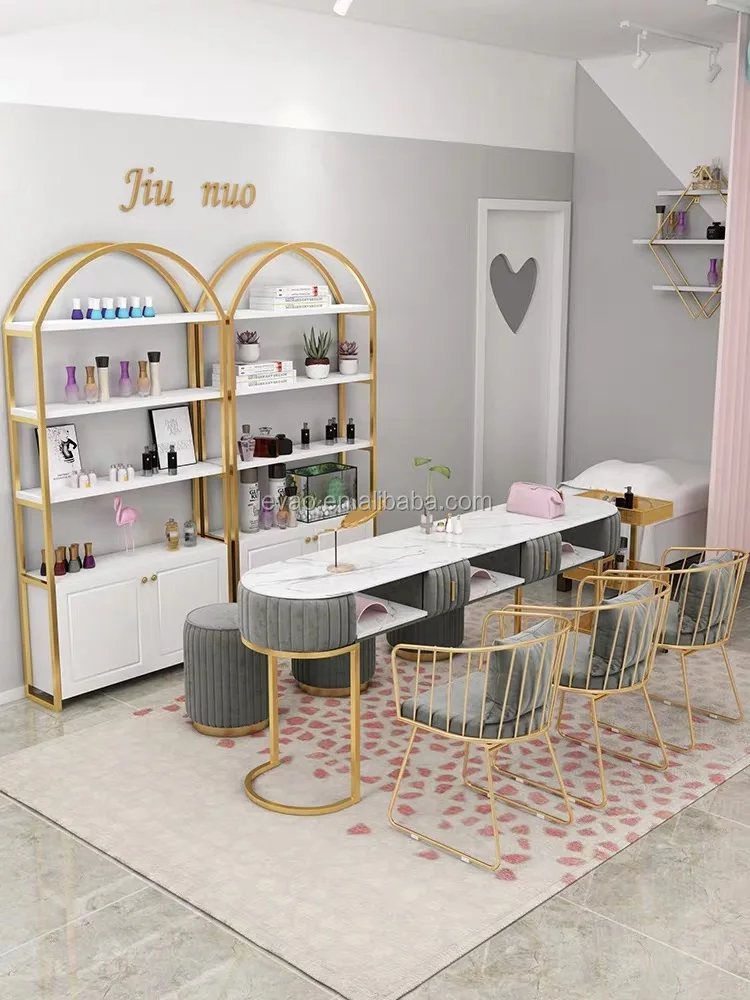 Nail Supplies - Luxury Fashion Manicure Table with Marble Top