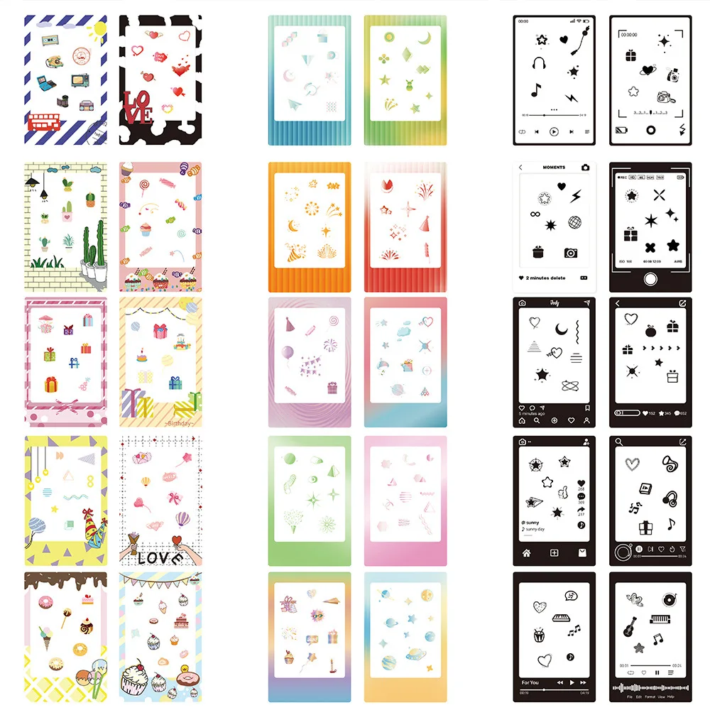 Polaroid 3 Inch Photo Border Sticker Instagram Time Mark Photo ...