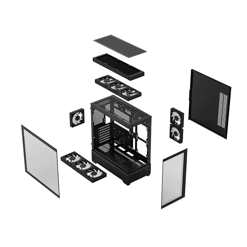 Full Tower Atx Gaming Computer Case Tempered Glass Pc Gaming Case For ...