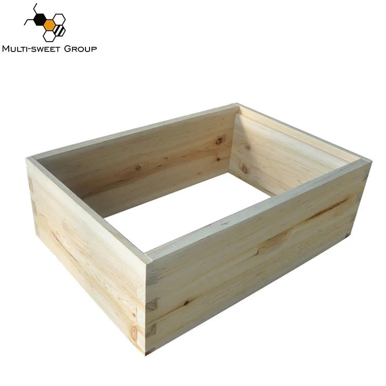 Wood Bee Hive - 10 Frames Langstroth Super Box Bee Boxes