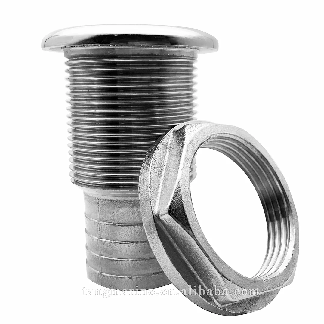 Marine Through Stainless Steel Thru Hull Fitting Outlet for Boat ...