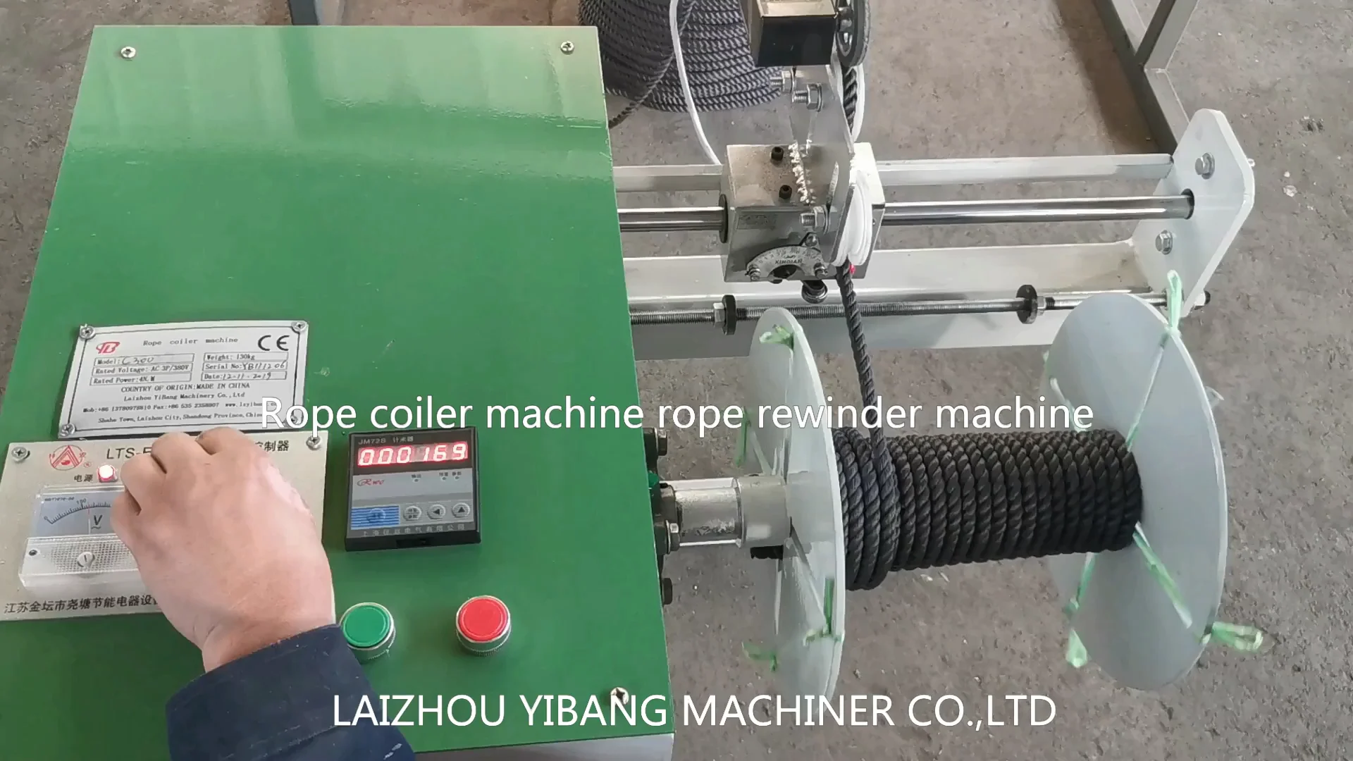 Plastic Rope Winding Machine Rope Coiler Machine Rope Rewinding Machine ...