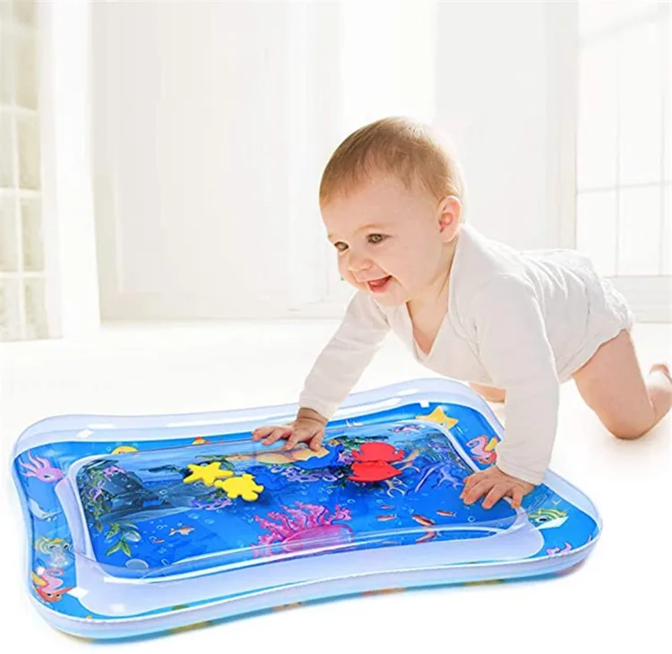 Pvc Baby Tummy Time Mat Inflatable Baby Water Play Matmata Uisce Leanbh ...