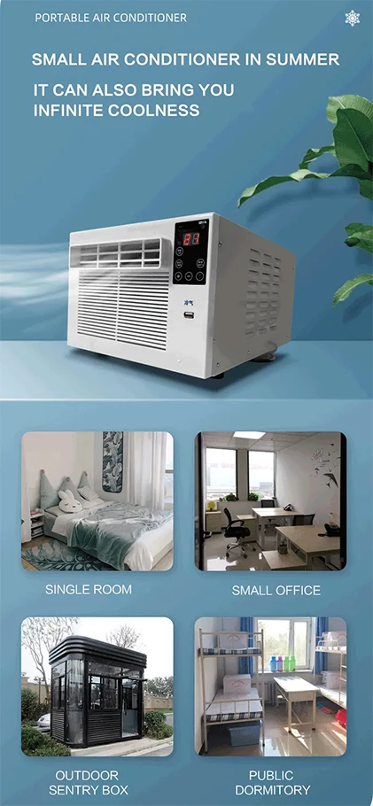 Portable Mini Air Conditioner Low Noise Smart Remote Mosquito Net 110v ...