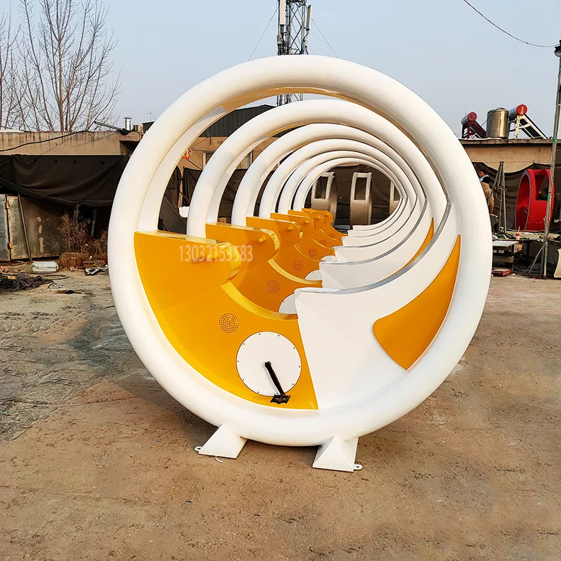 Interactive Amusement Garden Water Fountain Bicycle / Dynamic Sport ...