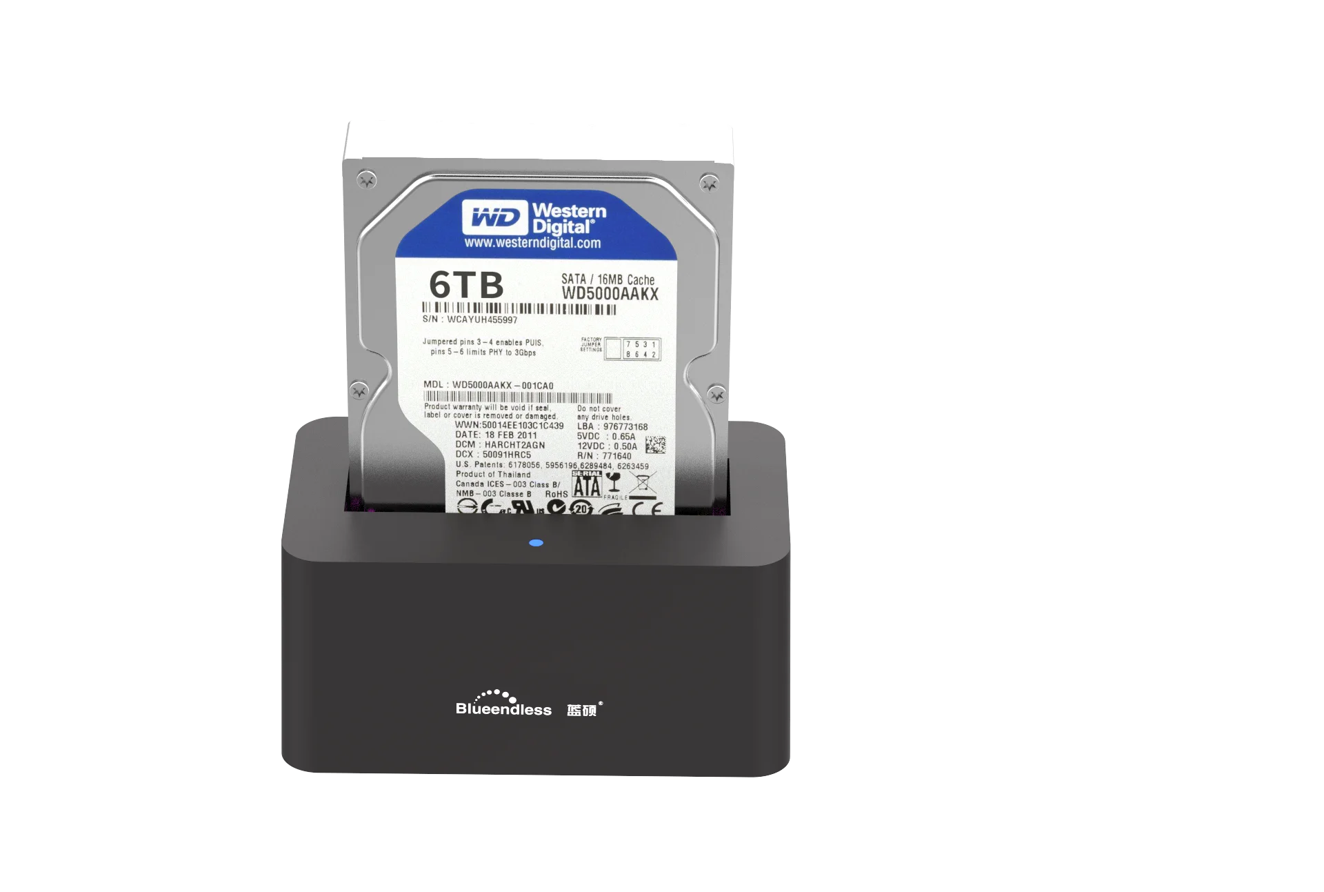 Blueendless All In 1 Docker 2.5'' And 3.5'' Hard Disk Usb 3.0 Sata 1 ...