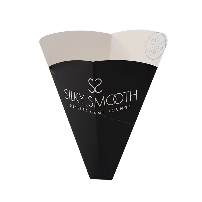 Disposable Hot Food Grade Paperboard Triangle Ice Cream Packaging Pizza ...