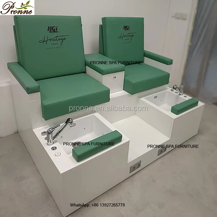 Fancy Salon Spa Custom Double Pedicure Benches/chair/station/equipment ...