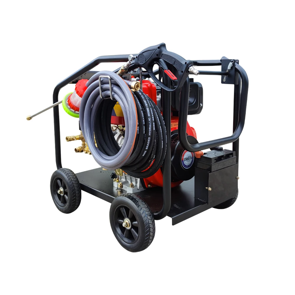 Diesel High Pressure Washer 250bar/3600psi Four Wheels Set Price ...