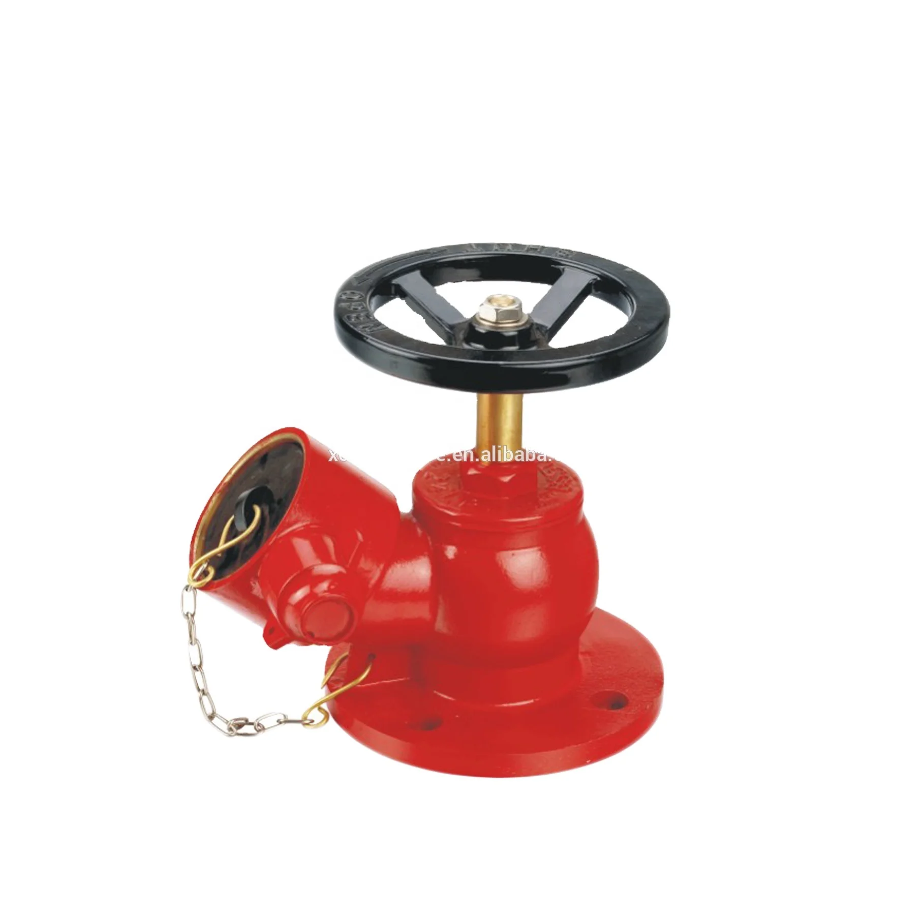 50&65mm Flange Inlet Oblique Fire Hydrant Landing Valve - Buy Landing ...