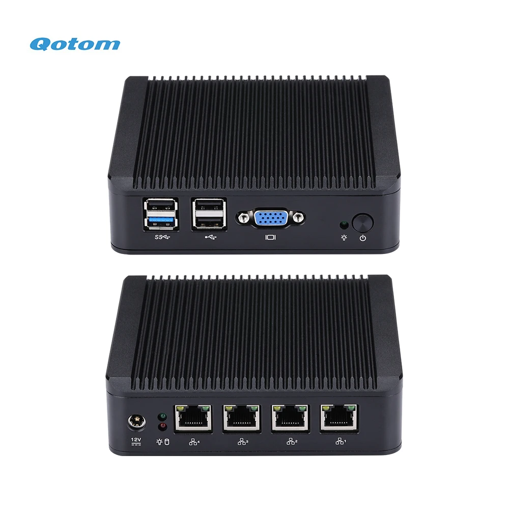 Qotom 4 LAN Mini PC Router Firewall - Ideal for Home Office