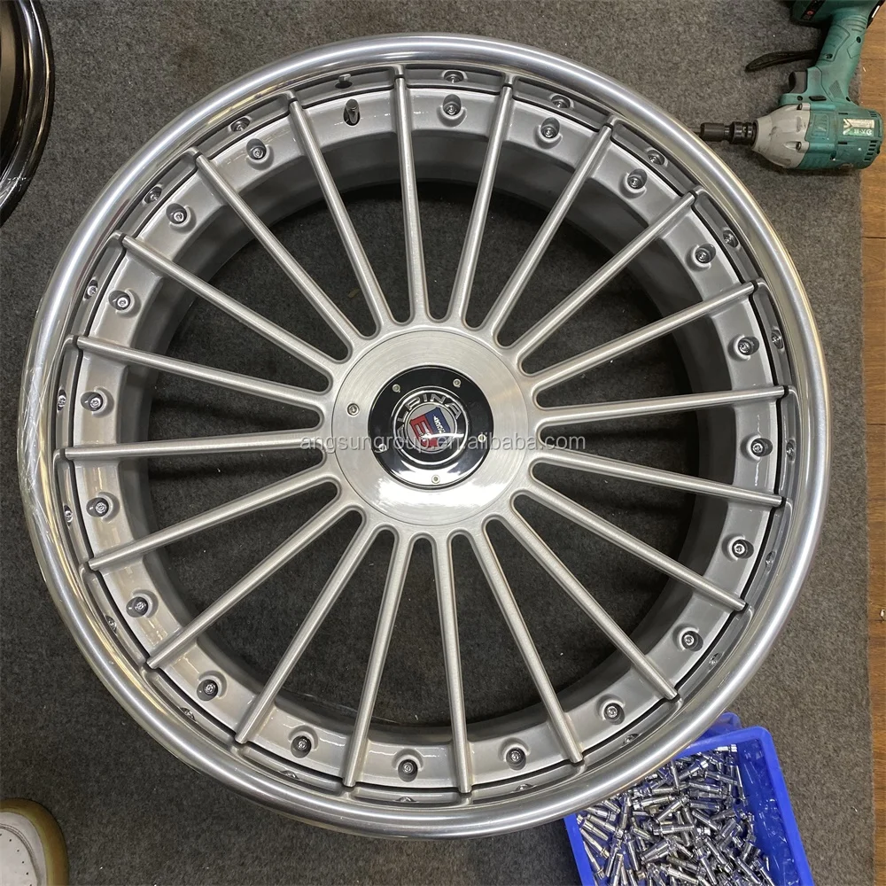 High Quality 18 19 20 21 22 Inch 3 Pieces Forged Split Wheel Customized ...