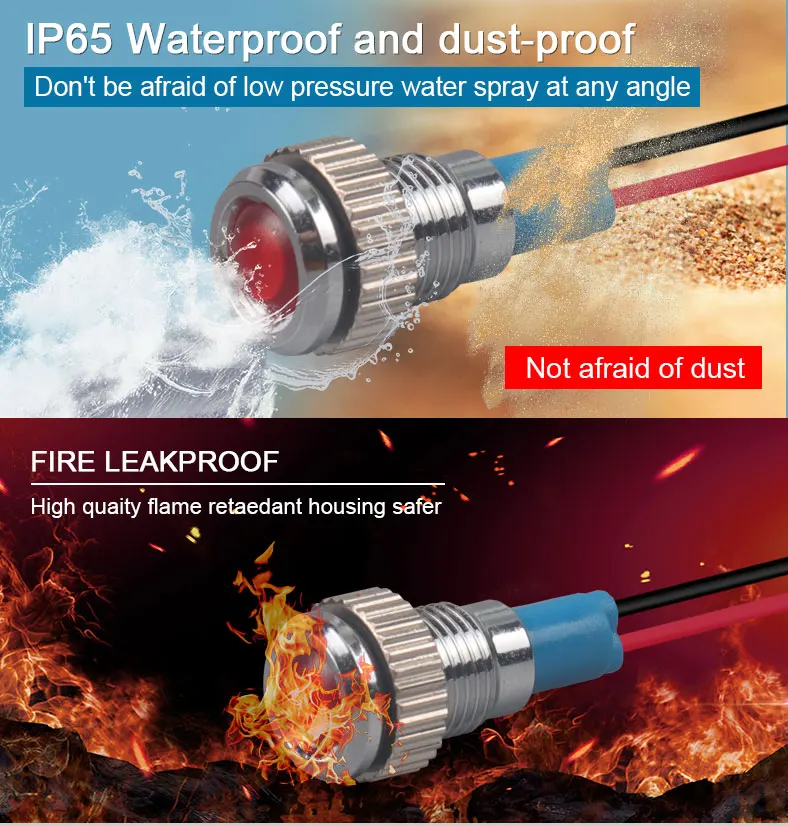 16mm IP65 Flat Head Led Phone Call Indicator Light Buzzer 120v| Alibaba.com