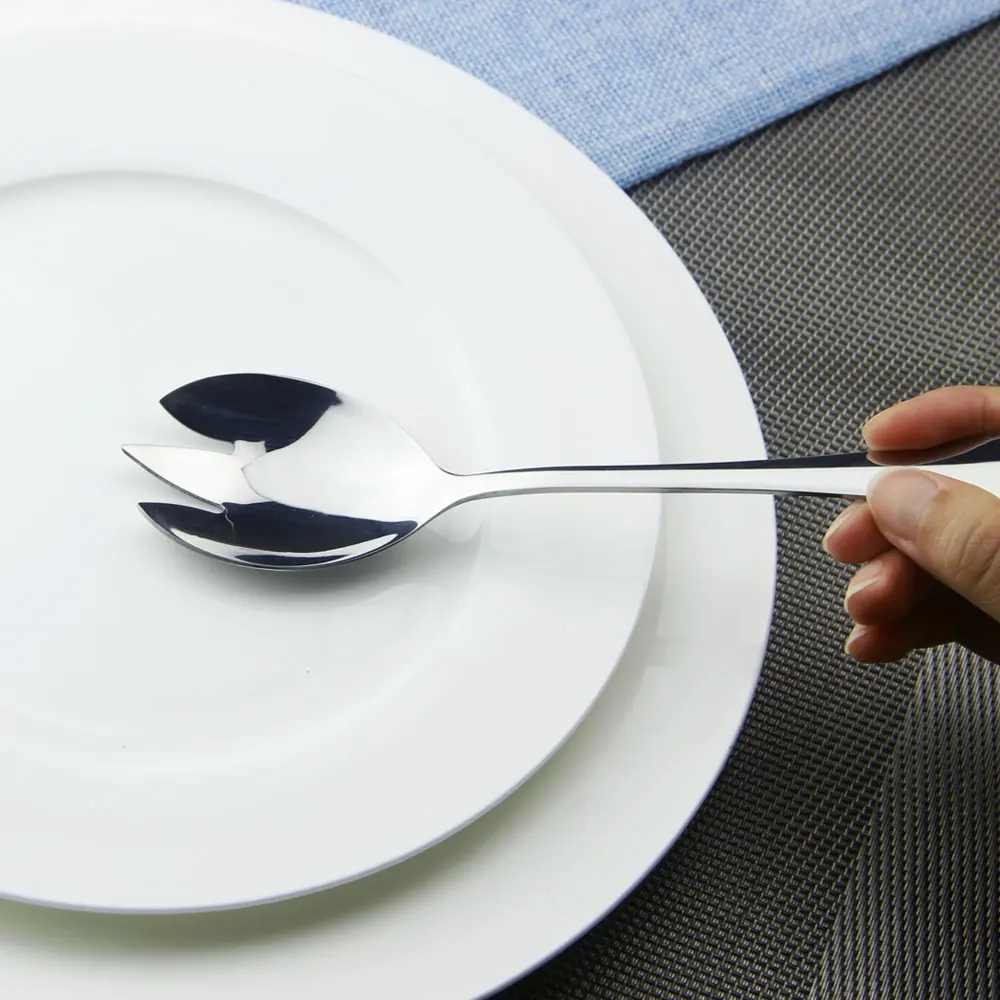 Buffet Serving Utensils Spoons Set 6 Pieces Stainless Steel Dinner Set ...