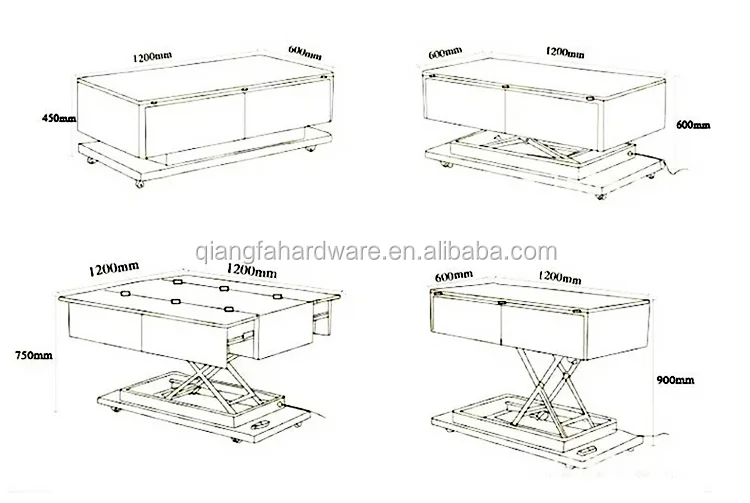 Electric Table Top Lift up Mechanism - Adjustable & Versatile