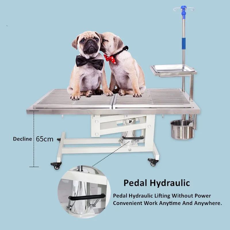 Foldable Veterinary Surgery Table For Clinic Examination With Electric ...