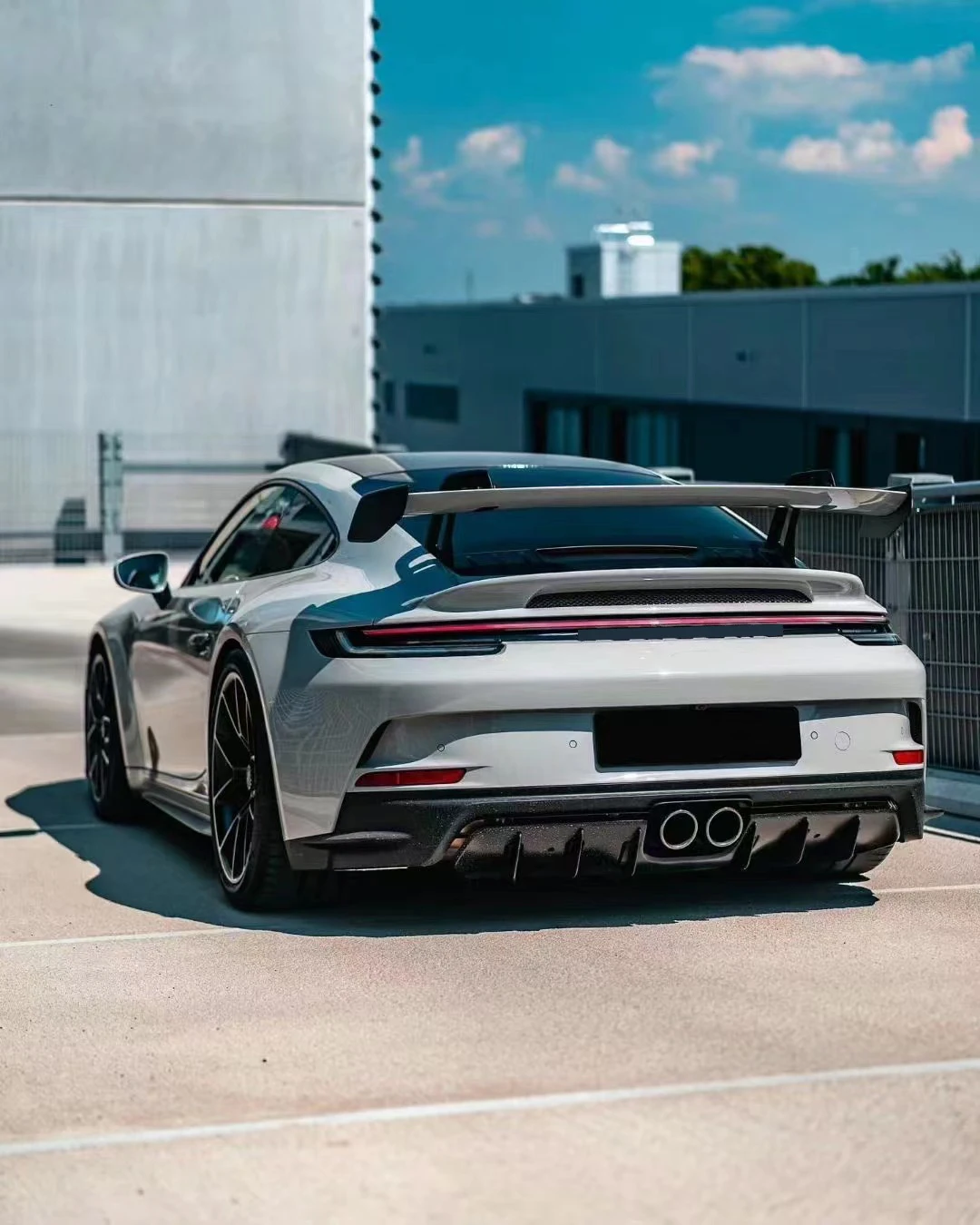 For 911body Kit 992 Gt3 Facelift Half Carbon Front Bumper Side Skirts ...