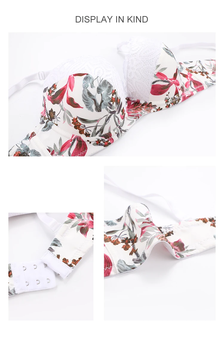 Sexy Hot Flora Printing Bra Ladies Underwear Sexy Bra And Panty New ...