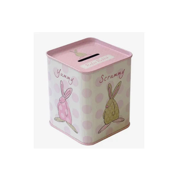 Customized Printed Cute Metal Charity Donation Box Large Empty Coin ...